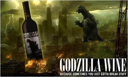 Godzilla+Wine=Drunkzilla | Drinkin' & Drive-in